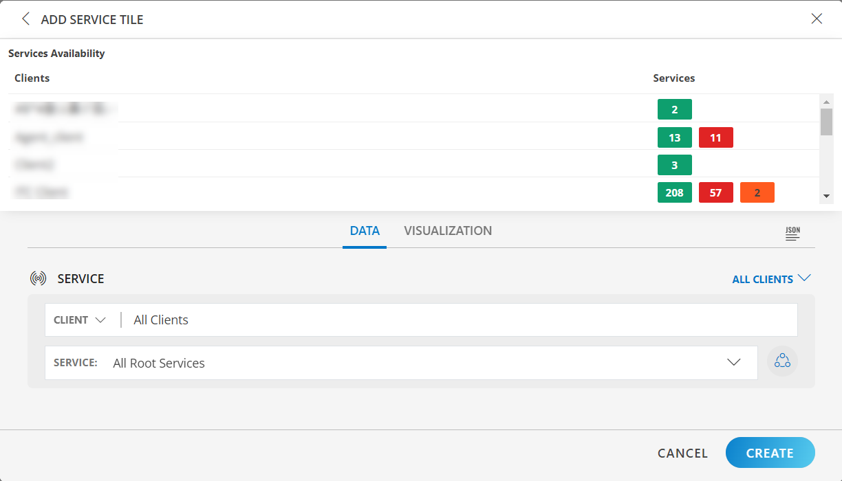 Service Tile | OpsRamp Documentation